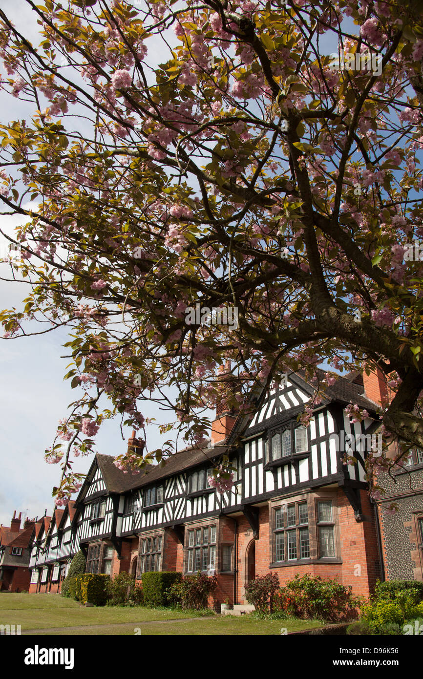 Village of Port Sunlight, England. Picturesque view of the Douglas ...