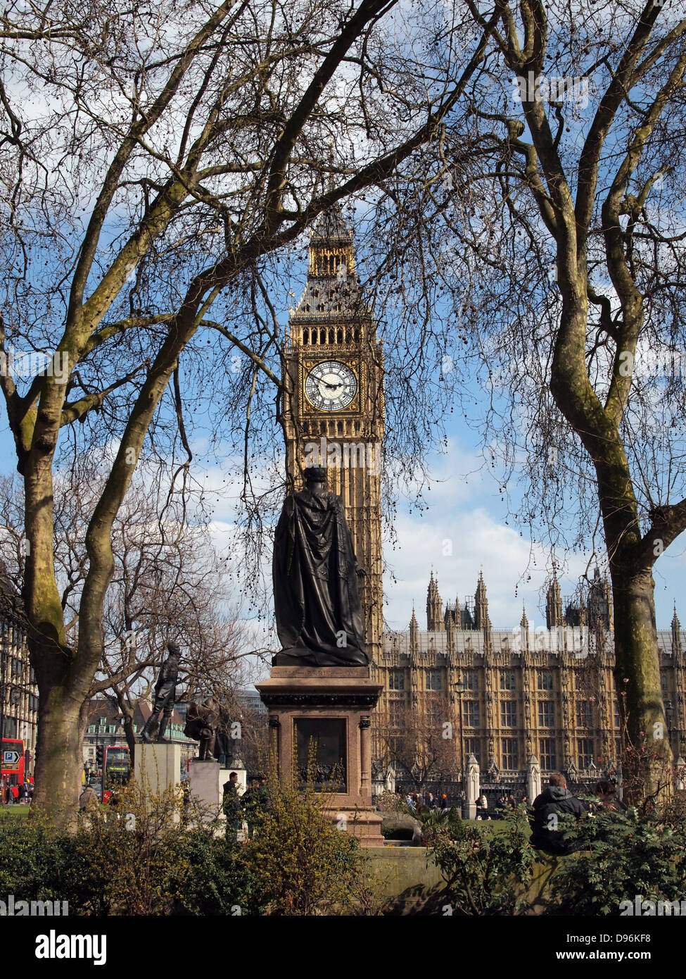 Big ben through trees hi-res stock photography and images - Alamy