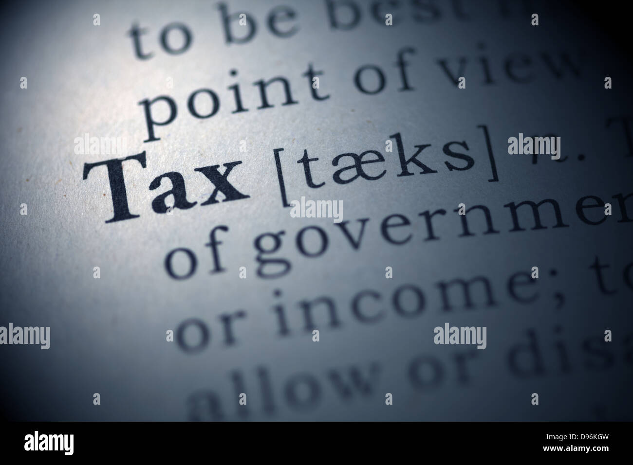 Tax word hi-res stock photography and images - Alamy