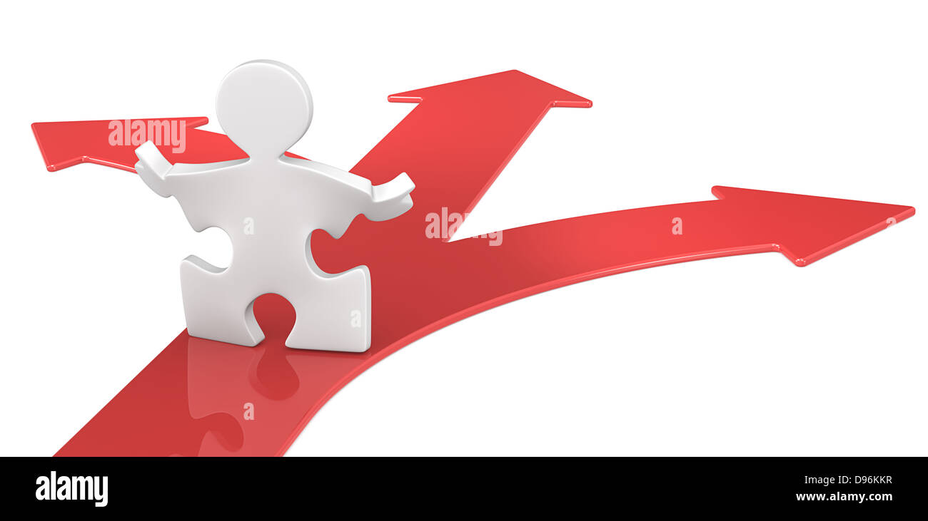 Business decision making choice Cut Out Stock Images & Pictures - Alamy