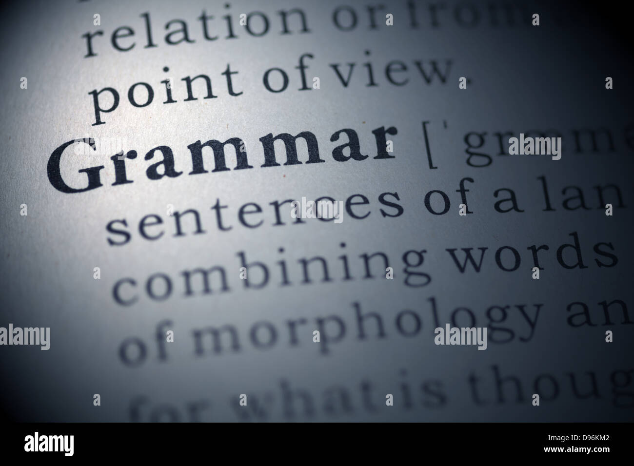 Grammar hi-res stock photography and images - Alamy