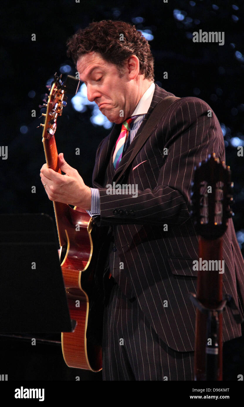 New York, U.S. June 11, 2013. Jazz guitarist, vocalist JOHN PIZZARELLI ...