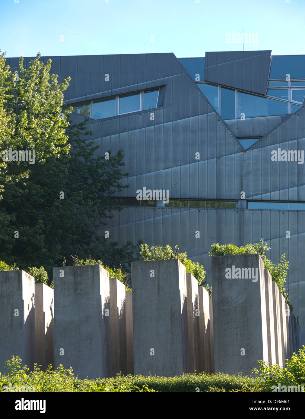 Libeskind, the jewish museum berlin, hoffmann garden hi-res stock ...