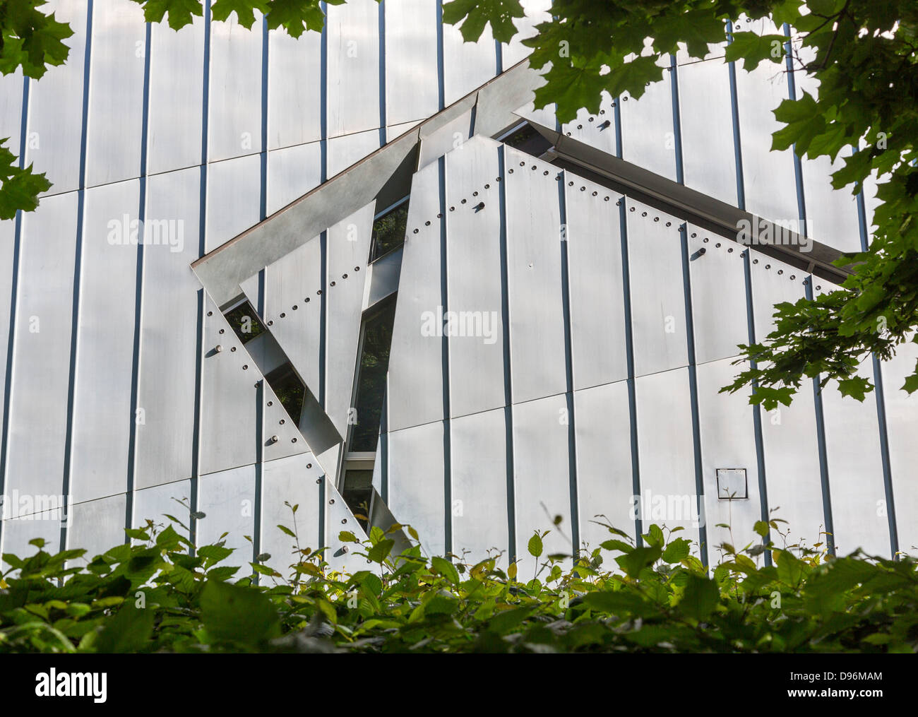 detail of the exterior of the Jewish Museum Berlin (Jüdisches Museum ...