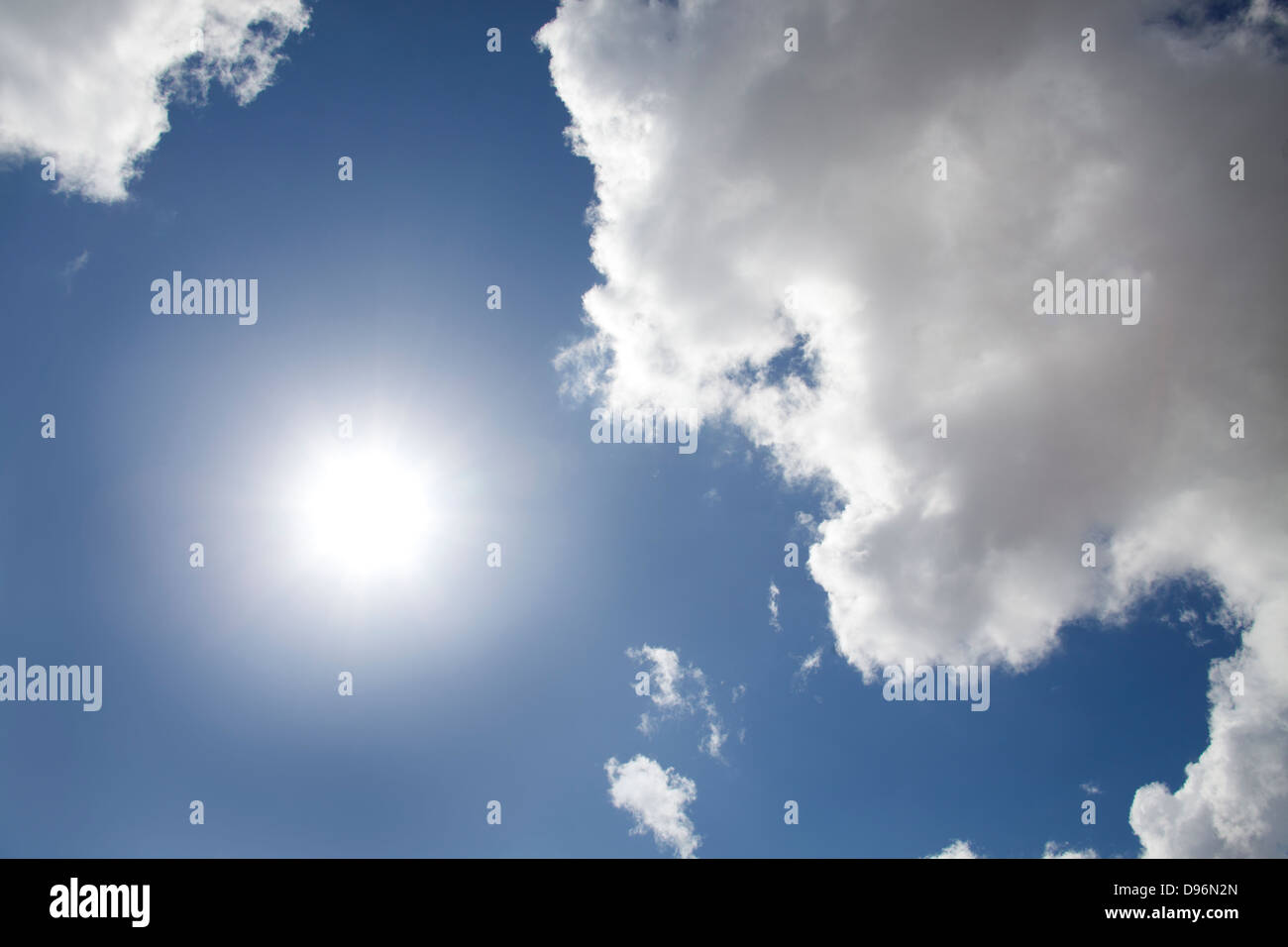 Clouds in blue summer sky Stock Photo - Alamy
