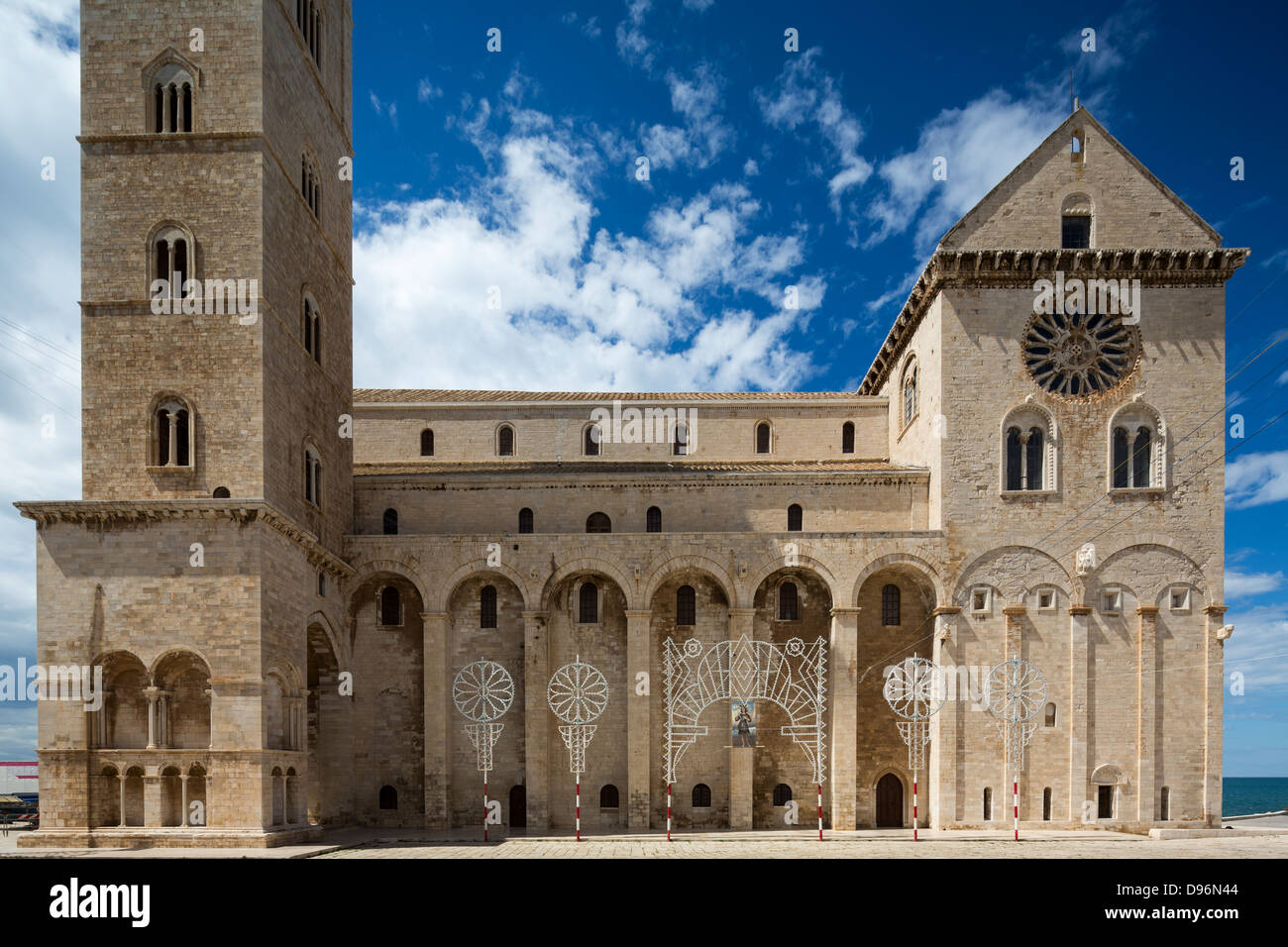exterior facade, Trani cathedral, Apulia, Italy Stock Photo - Alamy
