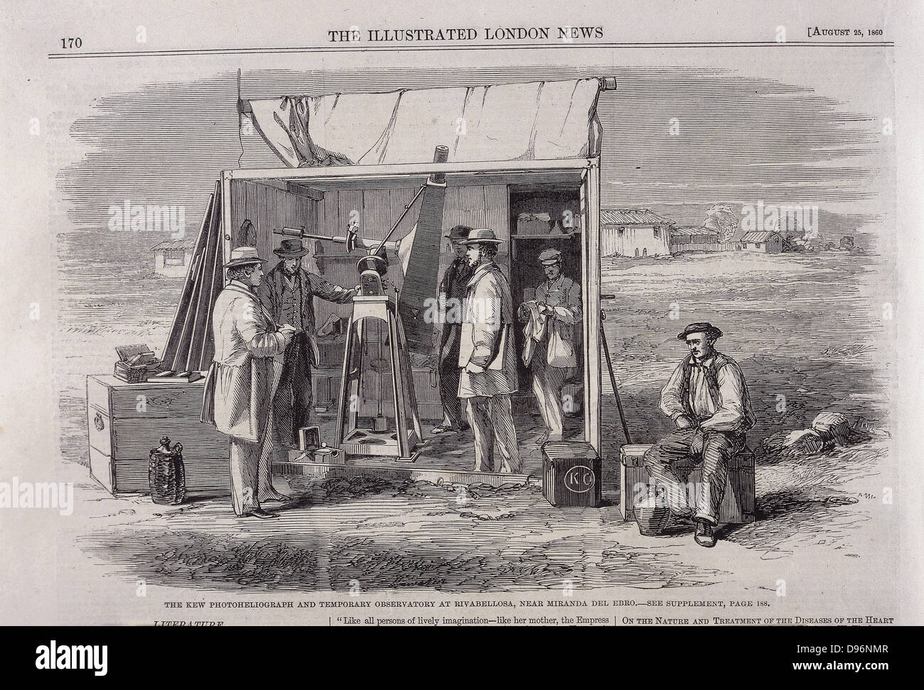 The Kew heliograph being used during the British astronomical ...