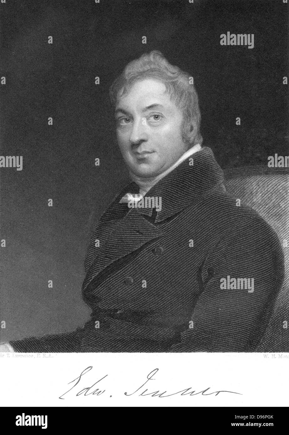 Edward Jenner (1749-1823) English physician. Jenner practiced as a ...