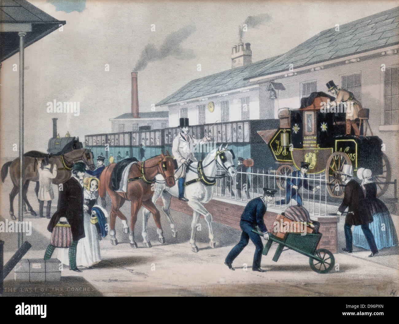 The Last of the Coaches'. The Royal Mail coach service, begun in the ...