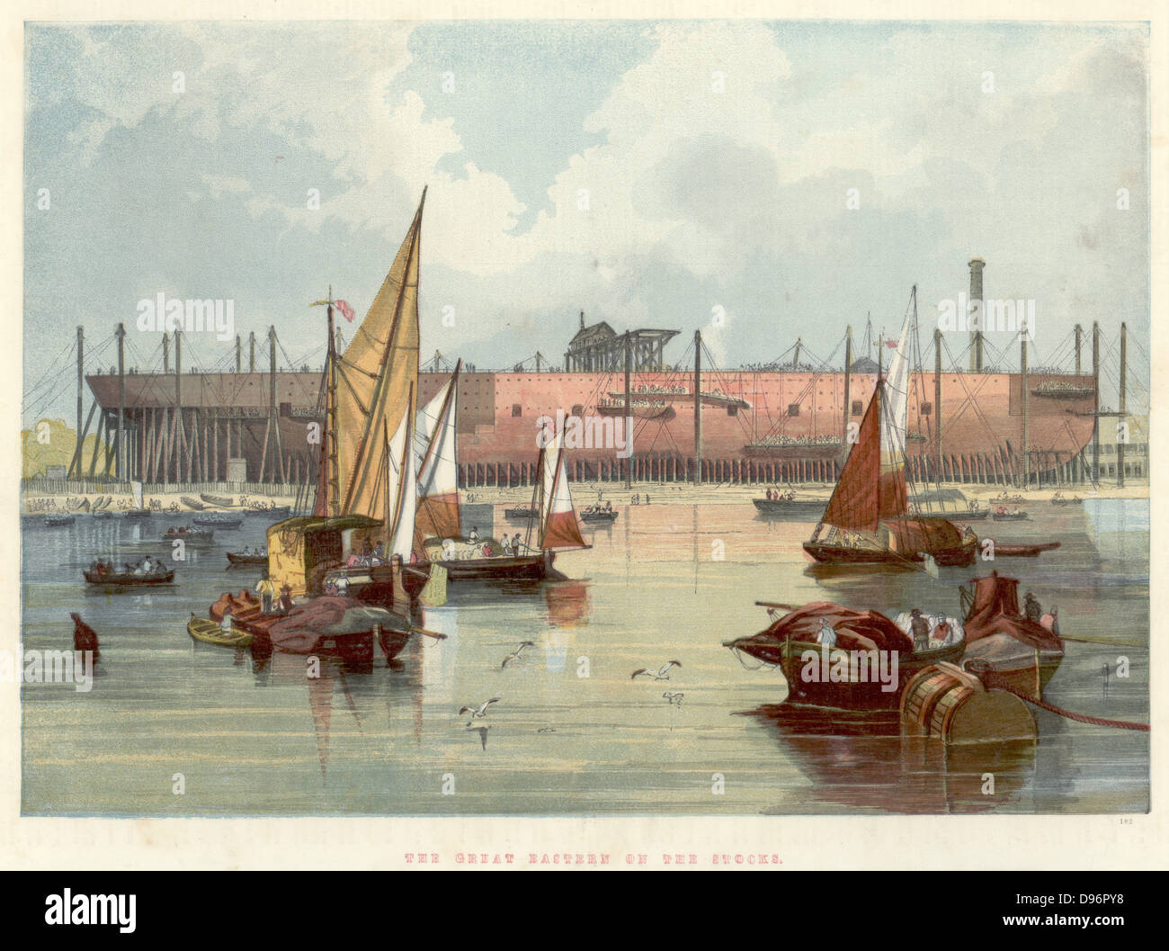 Great eastern ship construction hi-res stock photography and images - Alamy