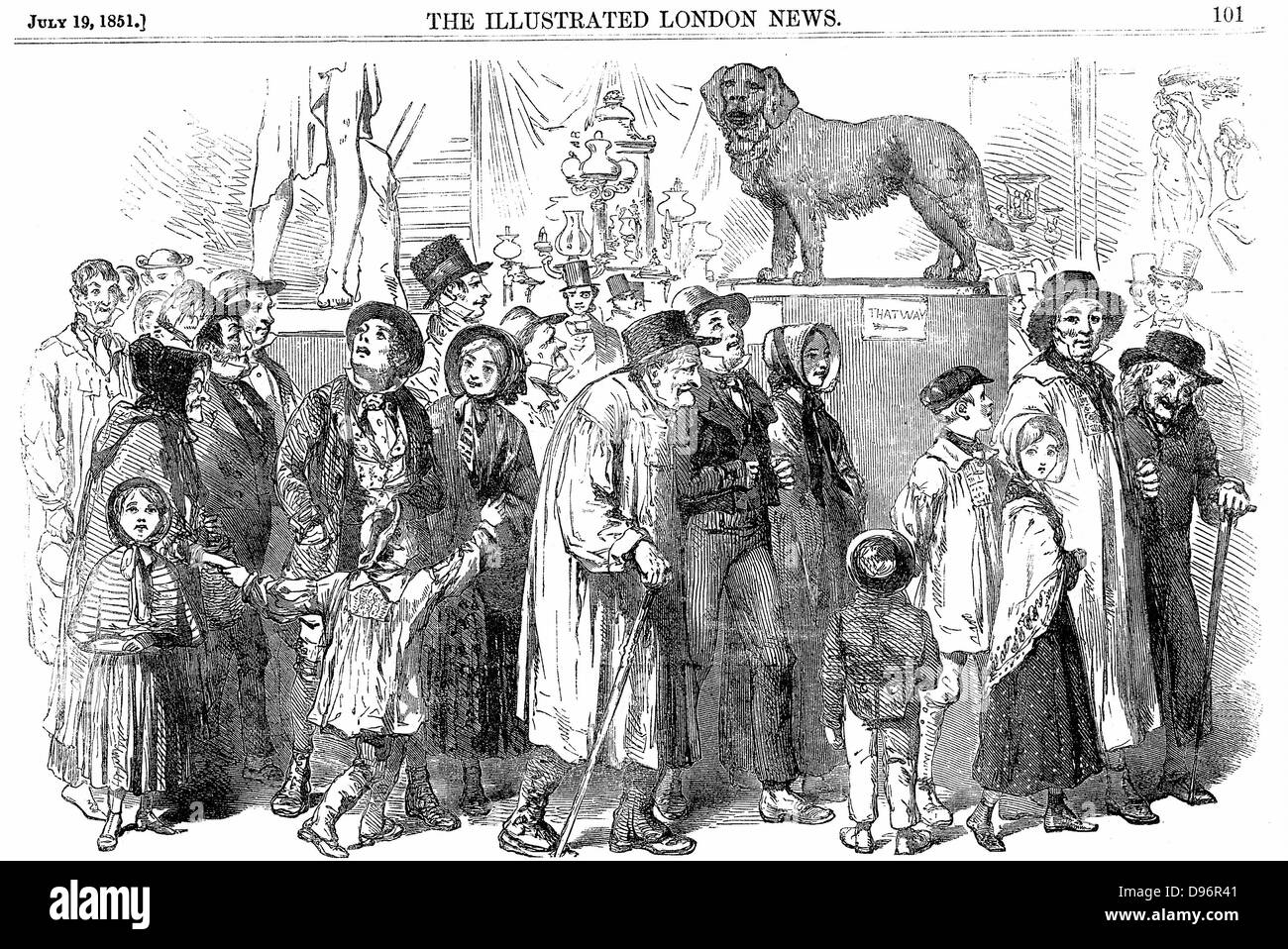 Agricultural workers and their families at the Great Exhibition of 1851 ...