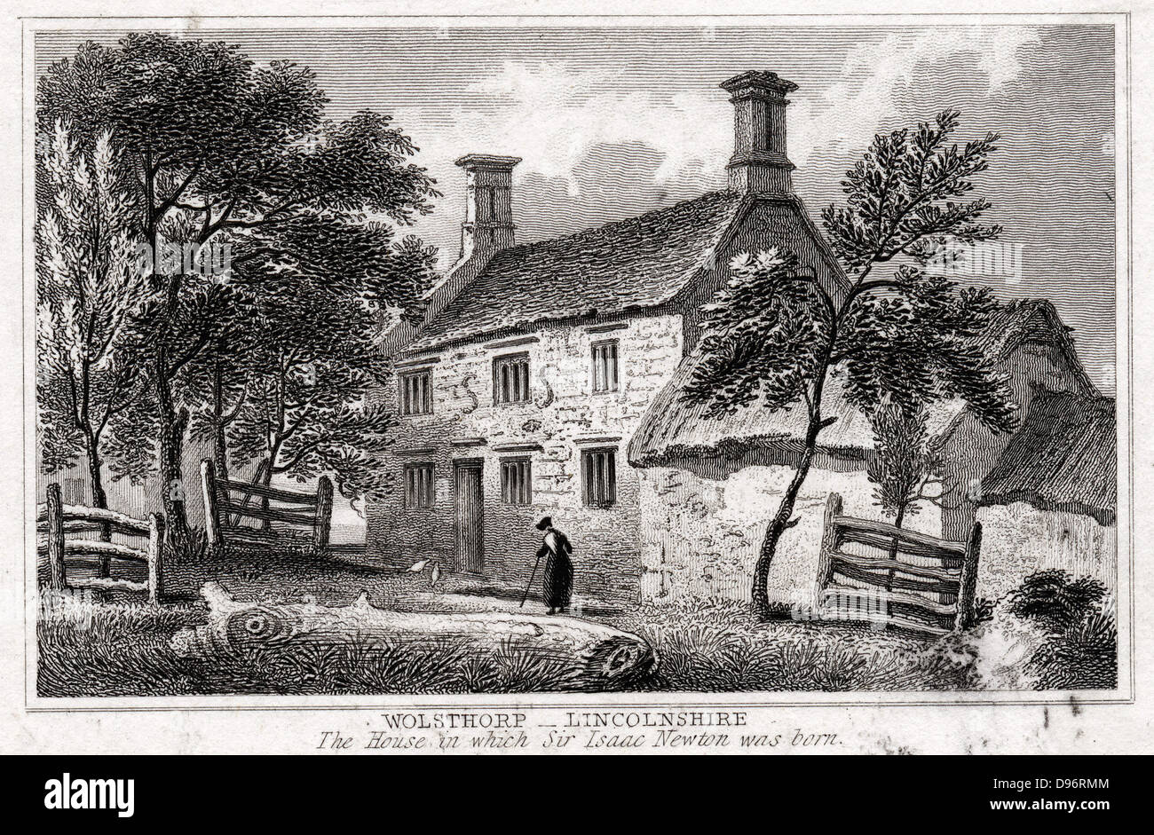 Woolsthorpe Manor, near Grantham, Lincolnshire, England, birthplace of ...