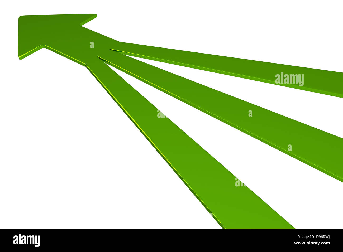 3D Arrows - Green Stock Photo - Alamy