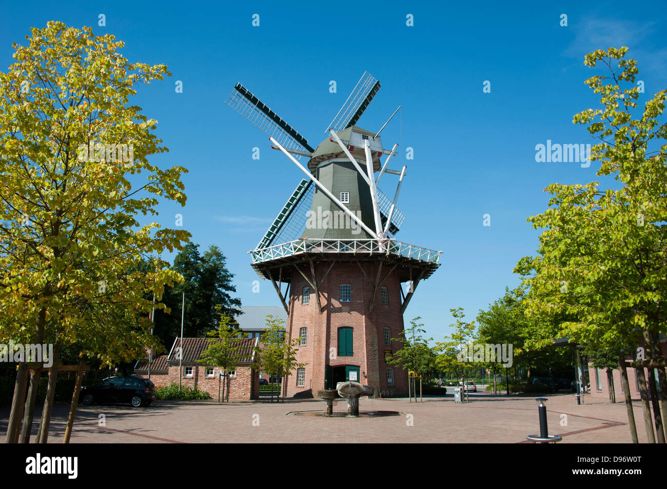 Windmill Meyers Papenburg Lower Saxony Germany Windmuehle Meyers Stock ...