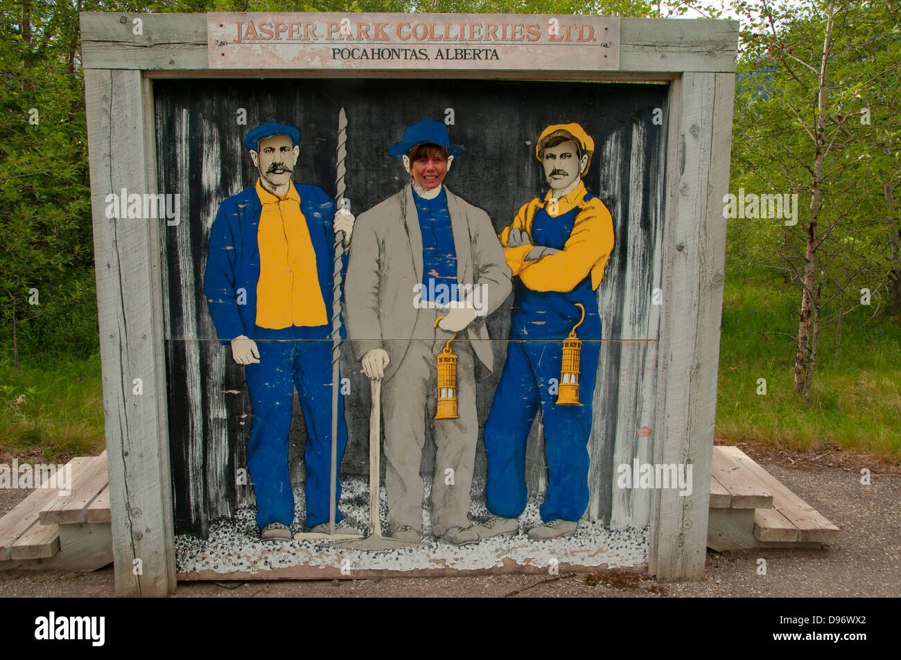 Pocahontas Coal Mine display, Jasper National Park, Alberta, Canada ...