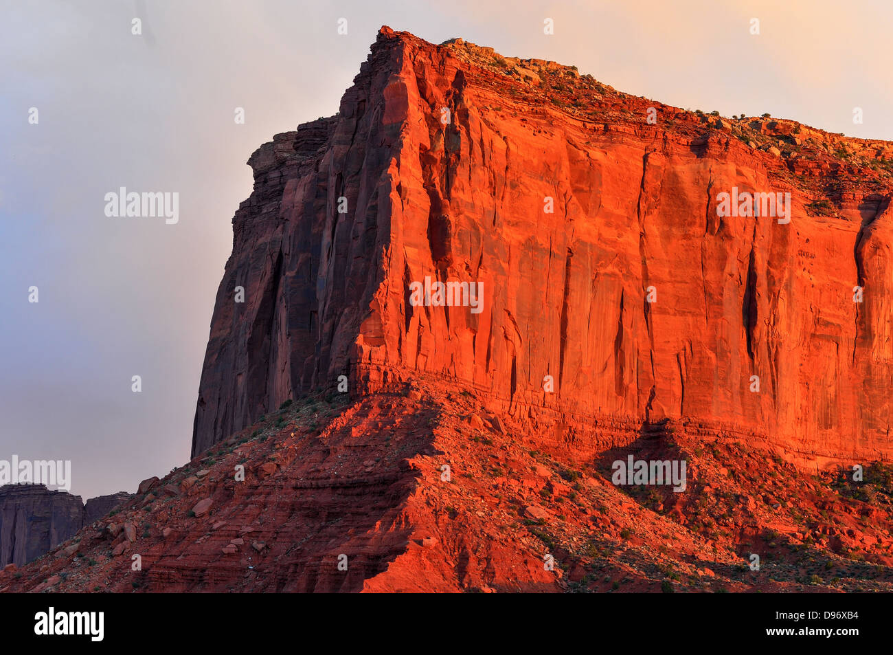 Monument Valley at Sunset Stock Photo - Alamy