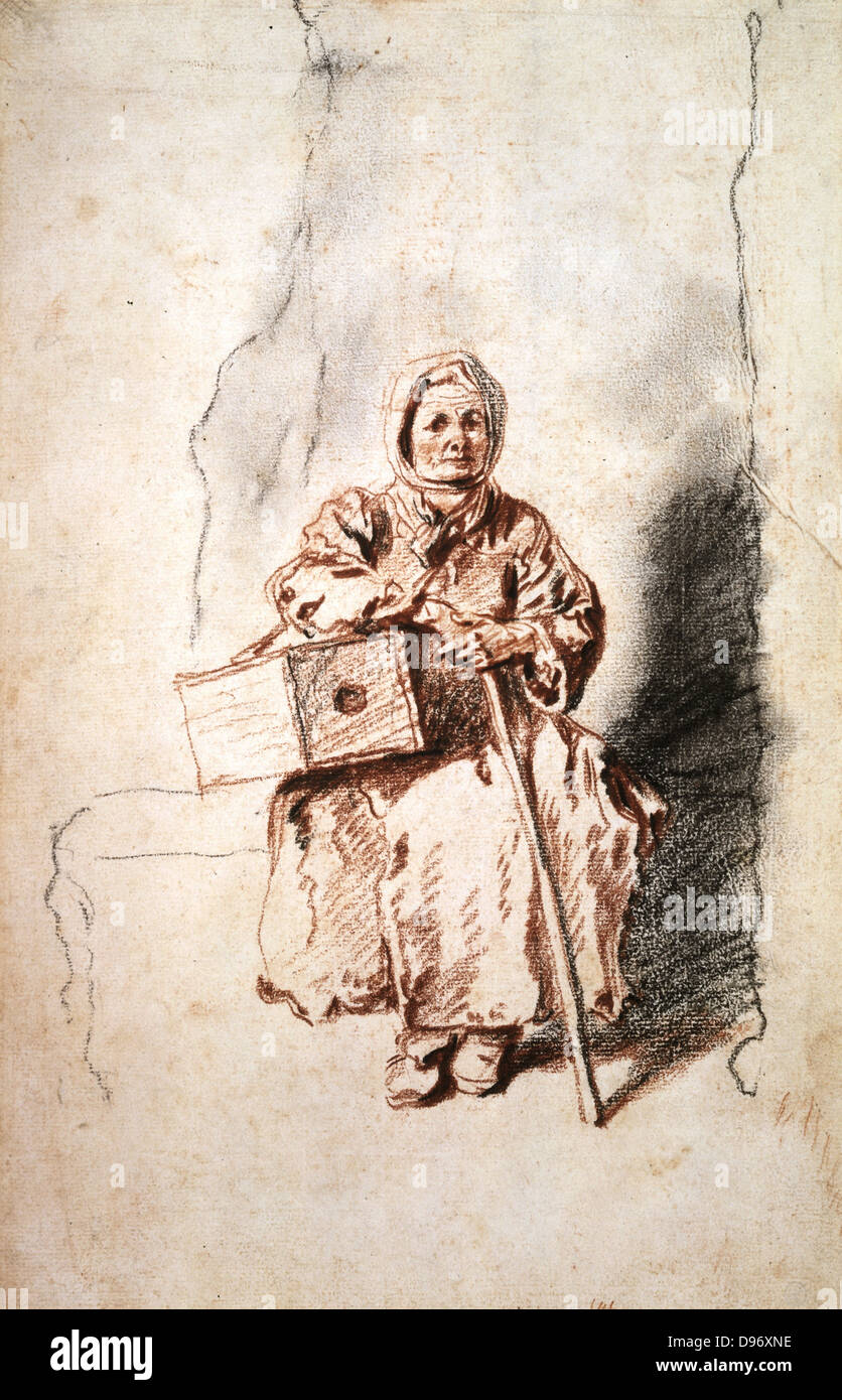 The savoyard jean antoine watteau 1684 1721 french artist red pencil hi ...