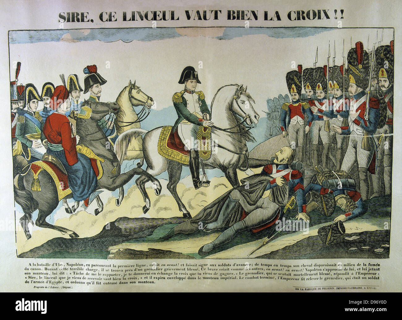 Napoleon I at the Battle of Ulm, 16-19 October 1805. The outcome was a ...