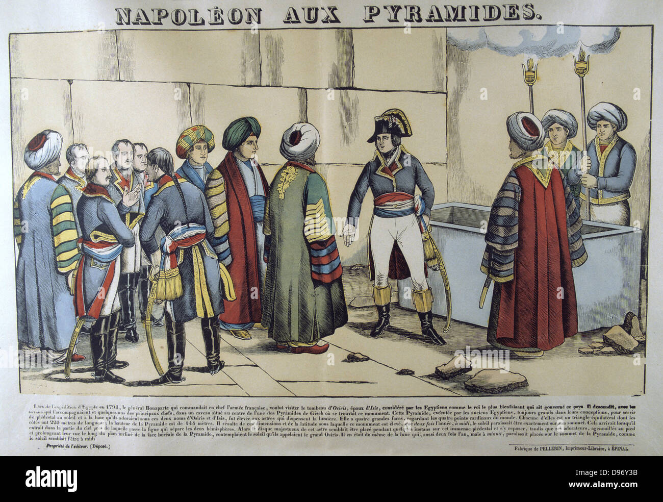 Napoleon egypt visiting the pyramids hi-res stock photography and ...