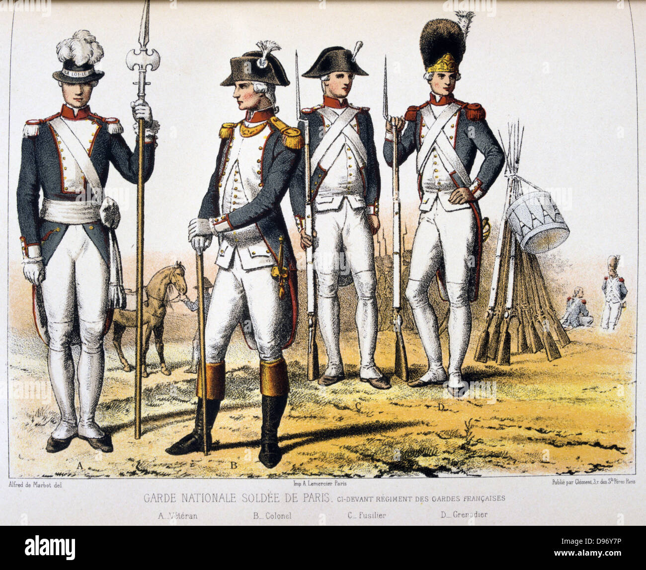 Paris members of the National Guard. 'From Histoire des corps de ...