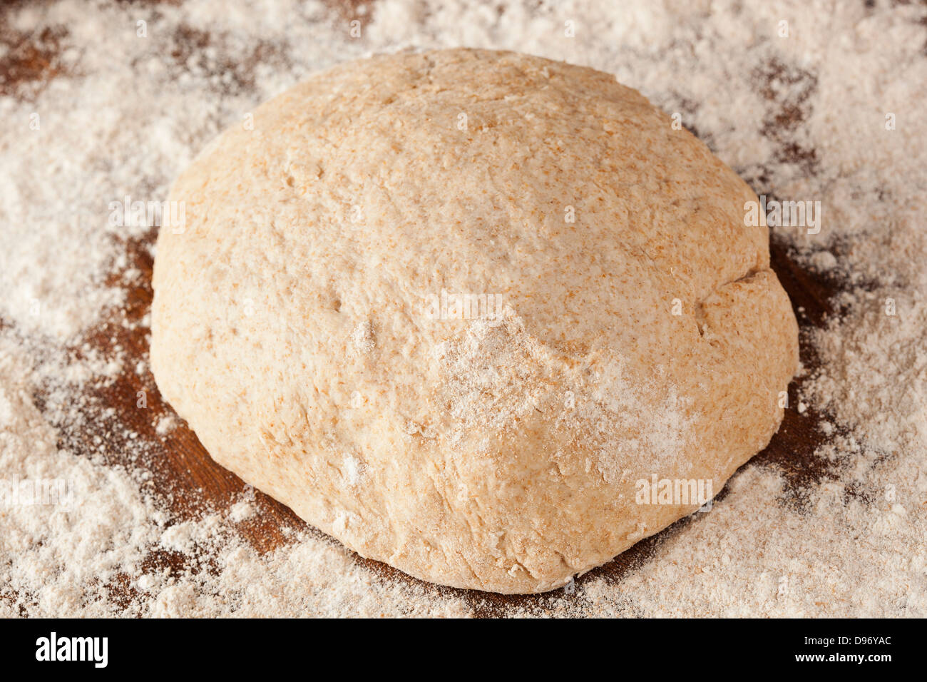 Fresh Homemade Bread Dough covered in flour Stock Photo - Alamy