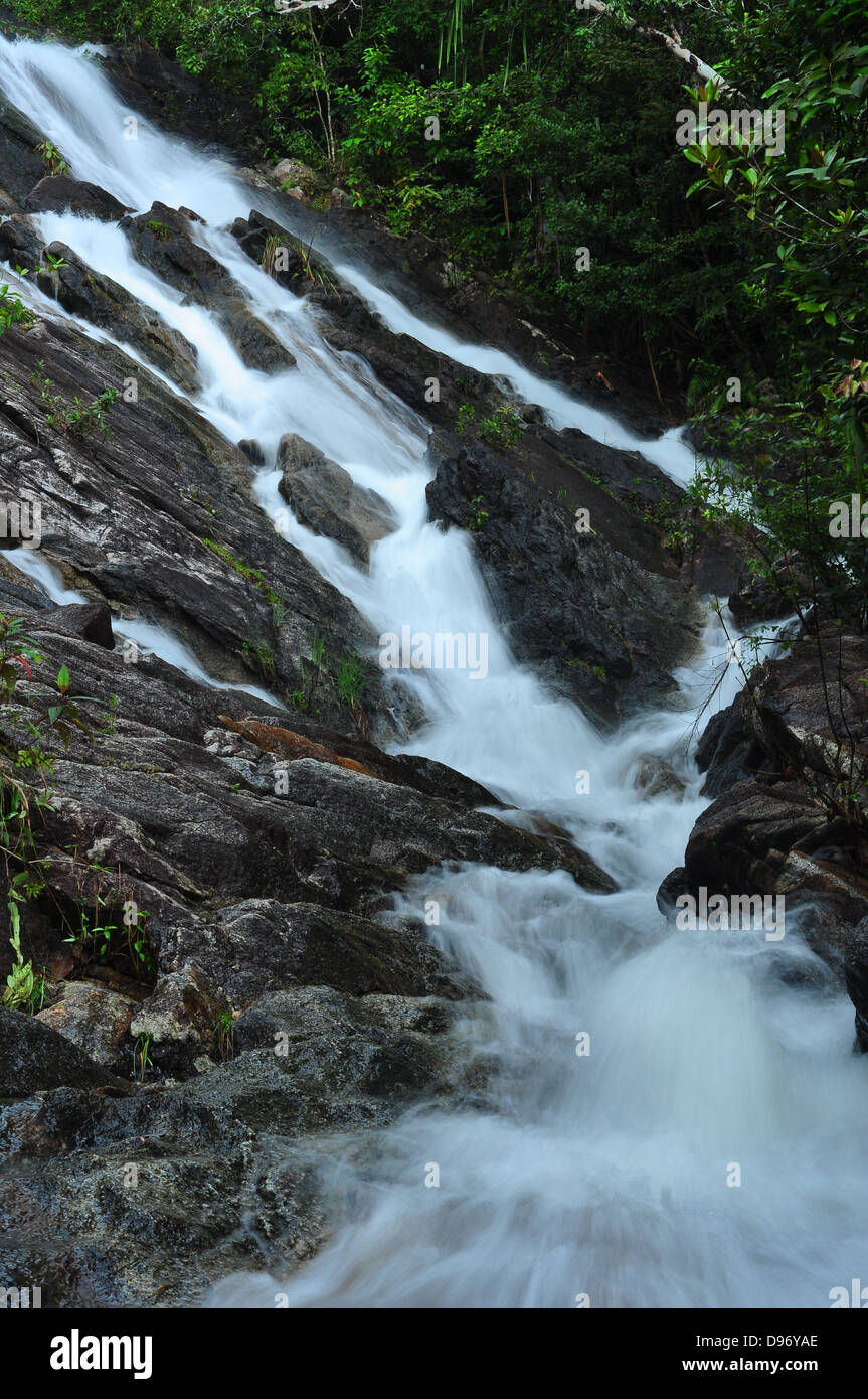 Beautiful waterfall at Phaghan Island Stock Photo - Alamy