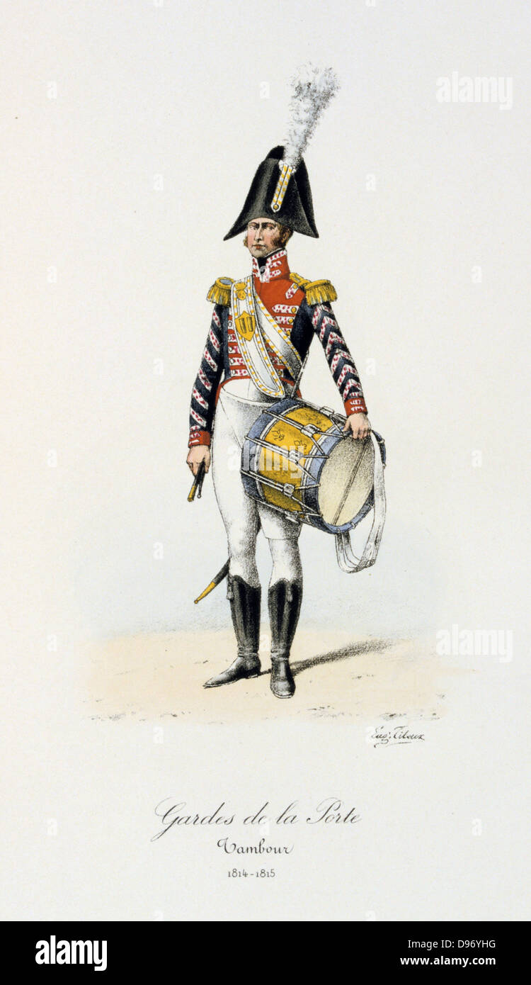 Drummer, 1814-1815. 'Histoire de la maison militaire du Roi de 1814 a ...