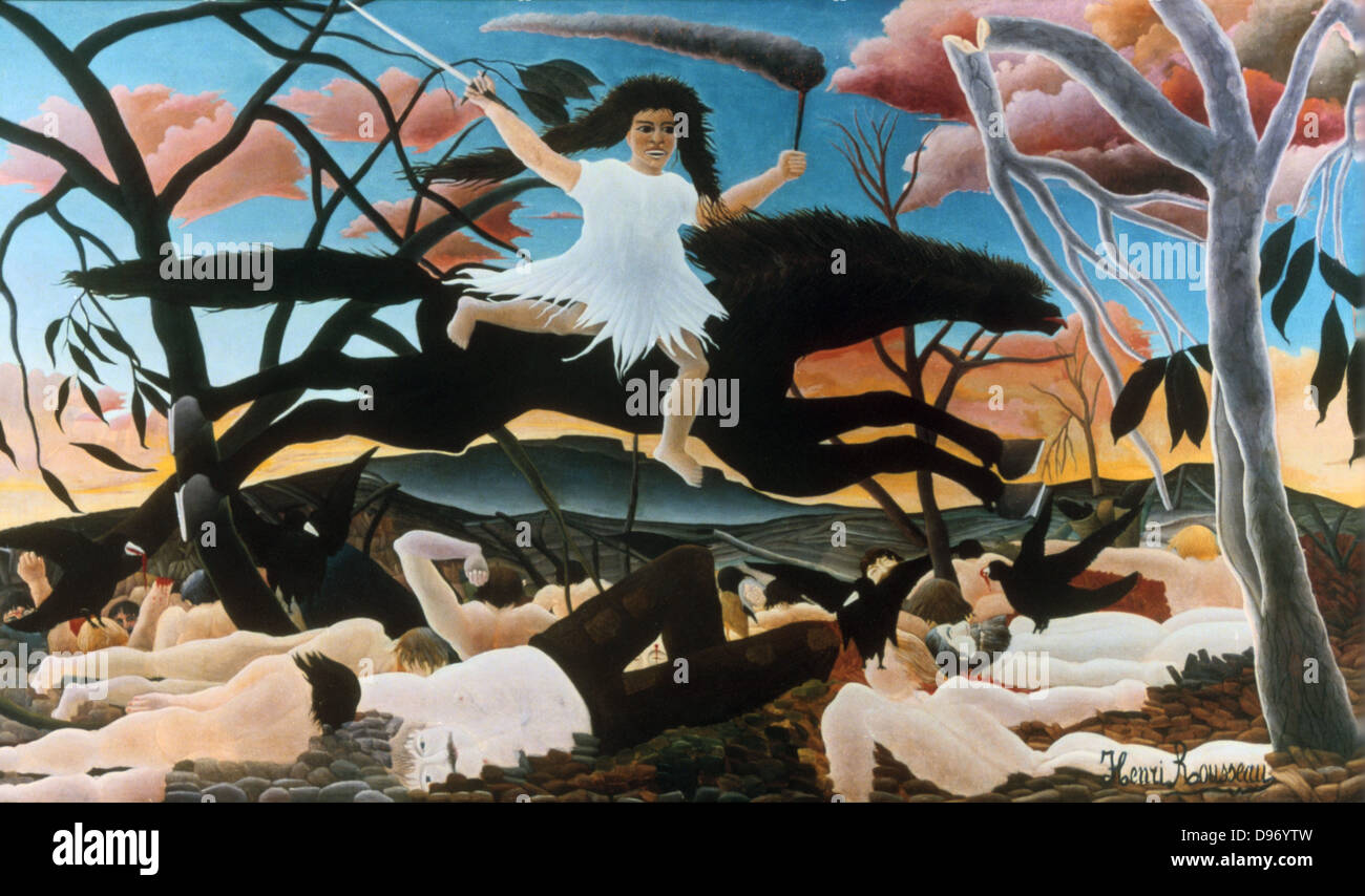 War, or Discord on Horseback: 1894: Henri Rousseau (Le Douanier) 1844 ...