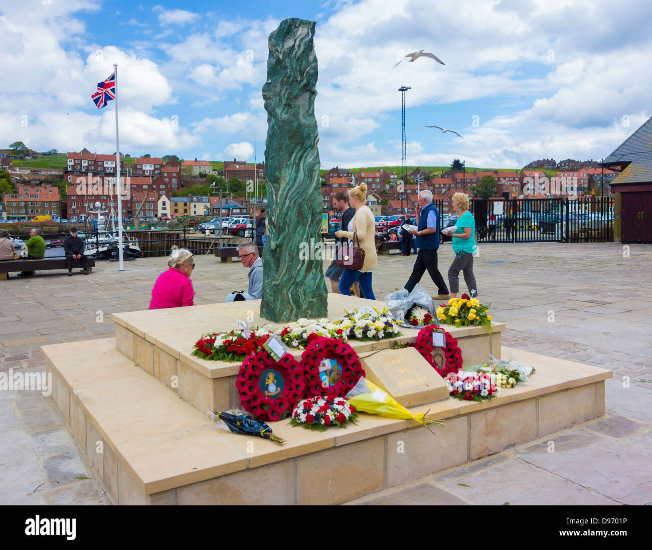New War Memorial at Dock End Whitby made from a piece of Masi Quartzite ...