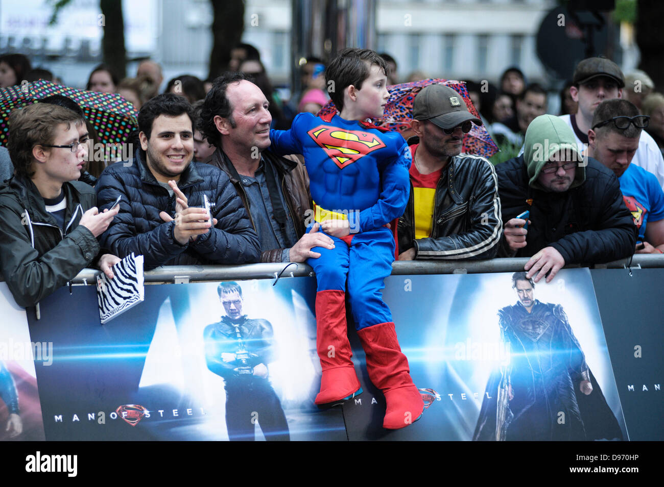 Superman crowd hi-res stock photography and images - Alamy