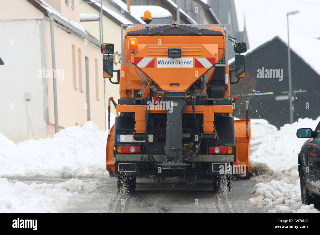 Winter service vehicle Stock Photo - Alamy
