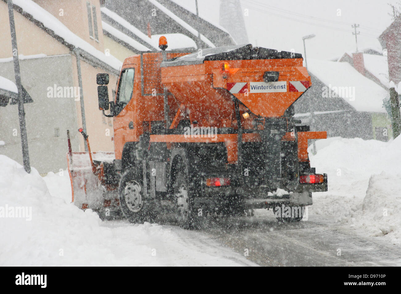 Winter service vehicle Stock Photo - Alamy