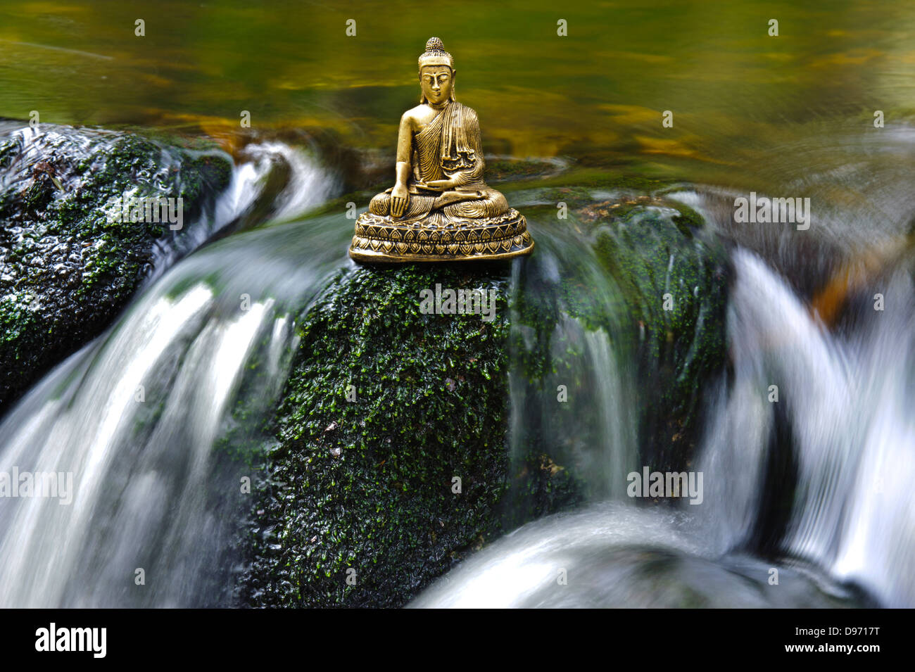 Buddha meditation waterfall hi-res stock photography and images - Alamy