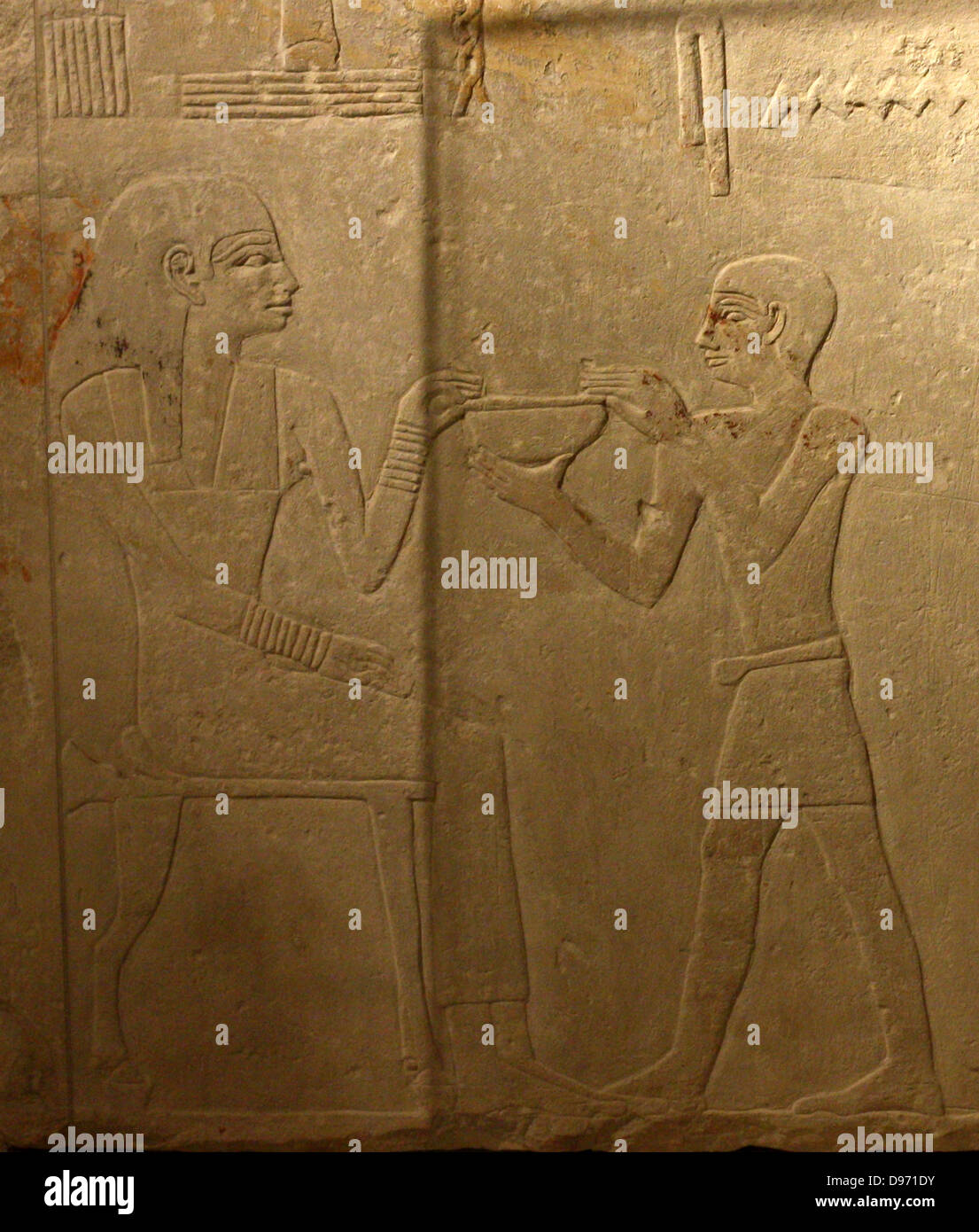 Tomb relief: Men harvesting in the presence of Hetepet (left) 6th ...