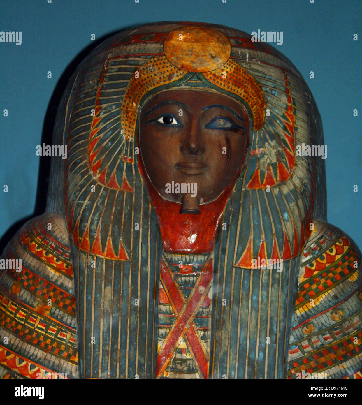 Painted wooden coffin of Denytenamun, Incense-Bearer of the temple of ...