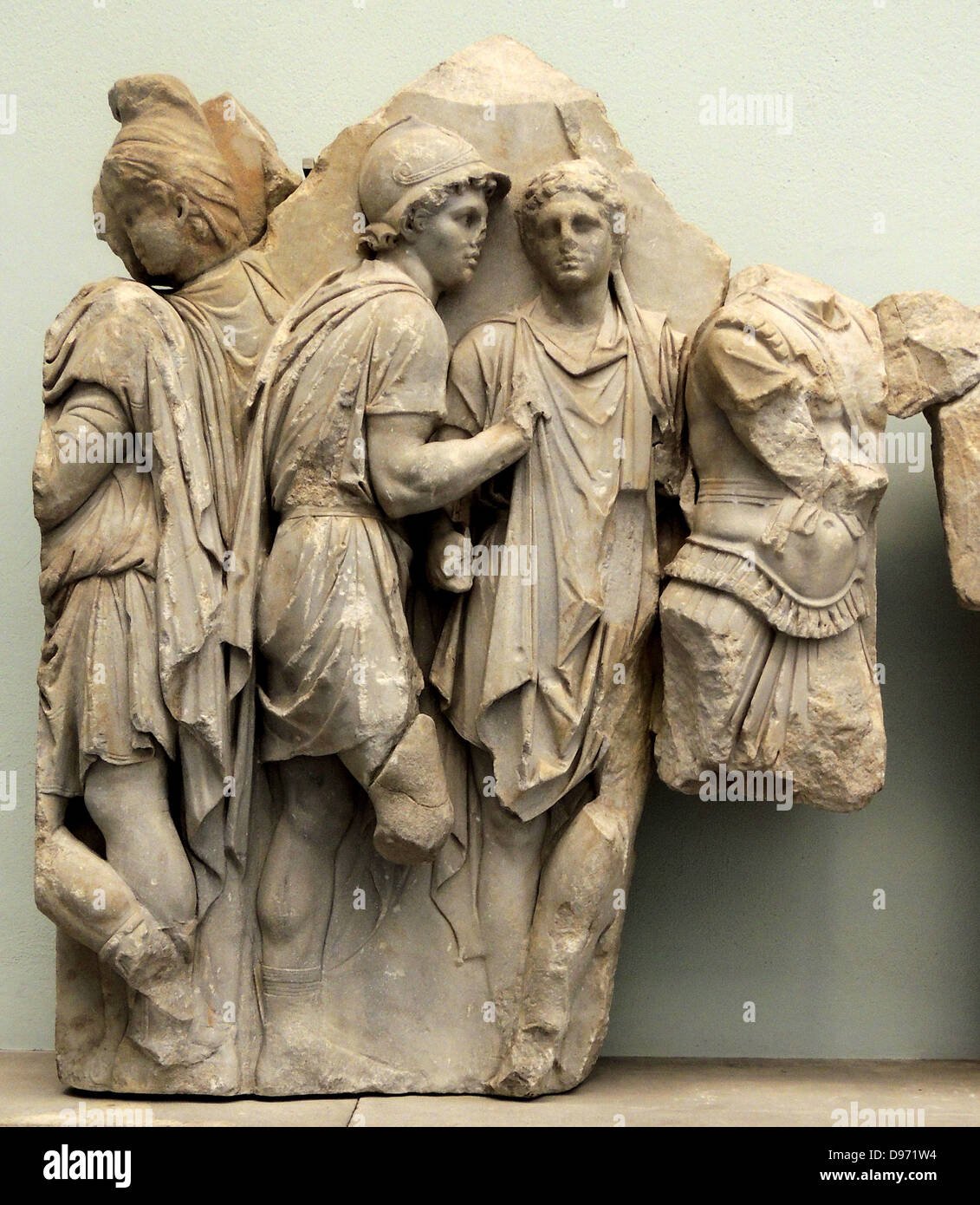 Arming of Telephus the son of Heracles, depicted on the Pergamum Altar ...