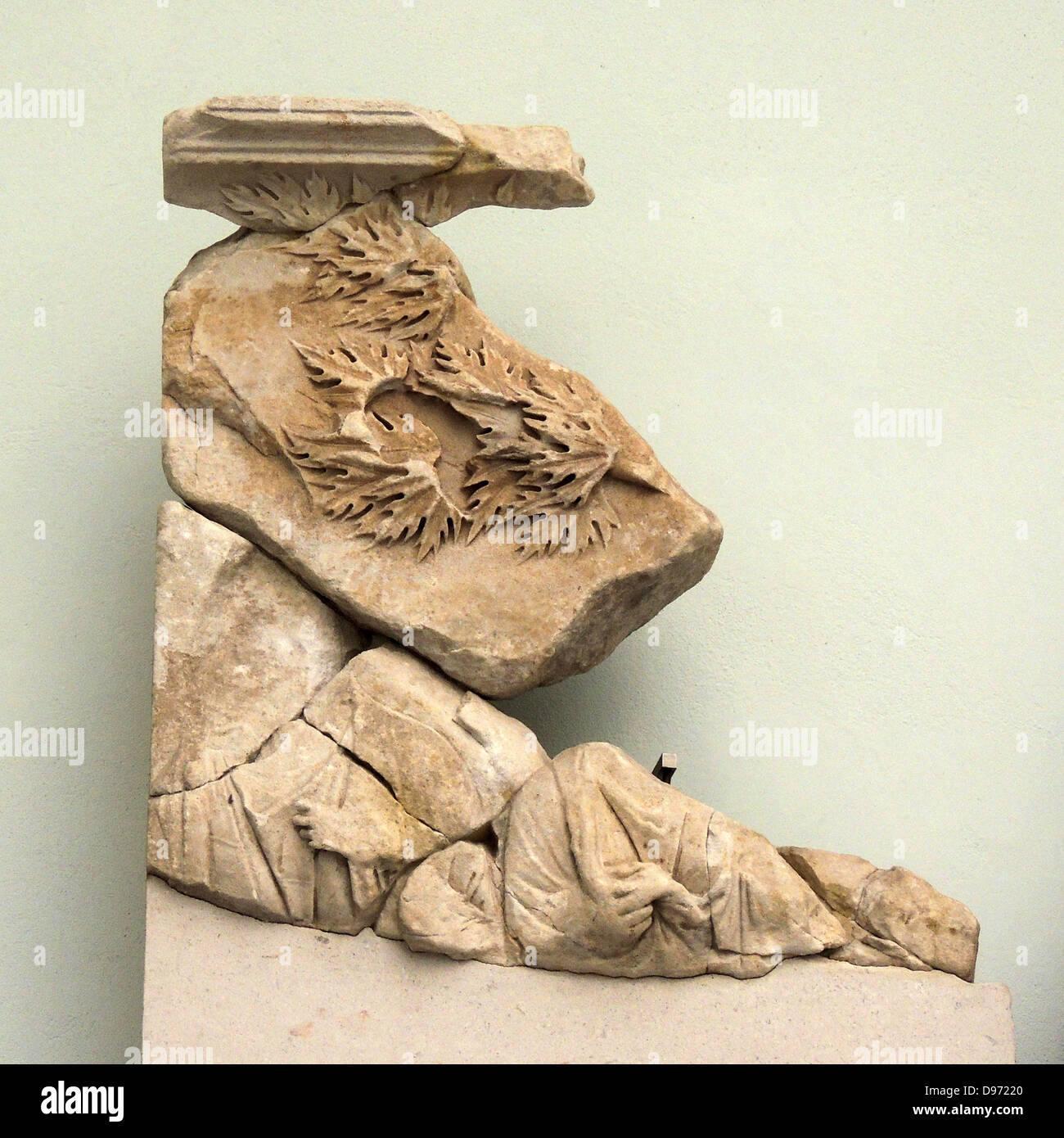 Pergamum Altar in the Pergamum Museum in Berlin. It is a monumental ...