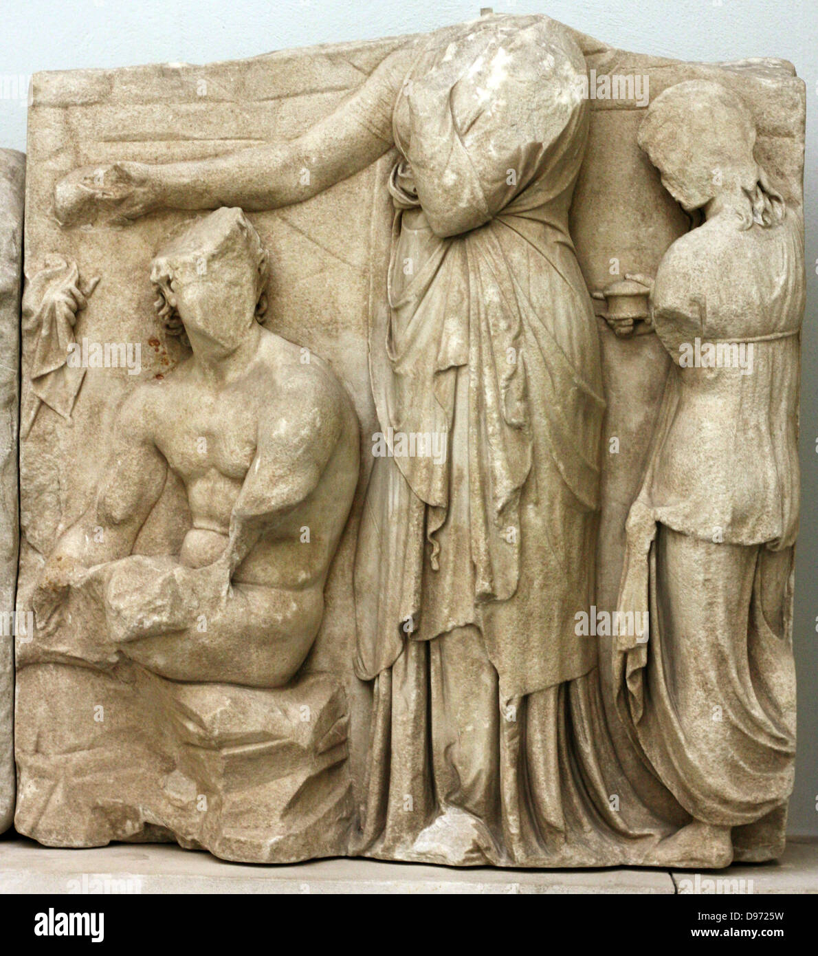 Pergamum Altar in the Pergamum Museum in Berlin. It is a monumental ...