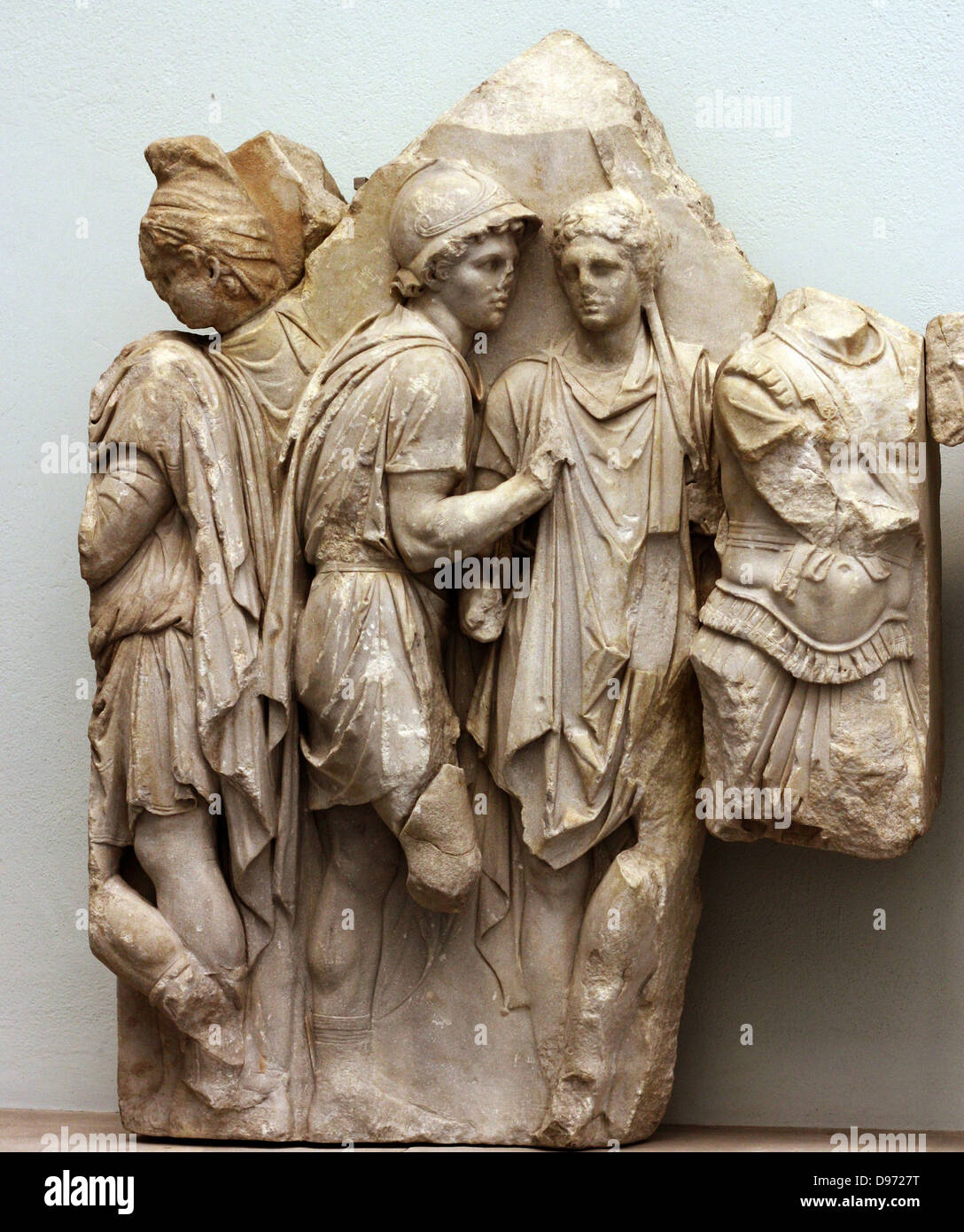 Pergamum Altar in the Pergamum Museum in Berlin. It is a monumental ...