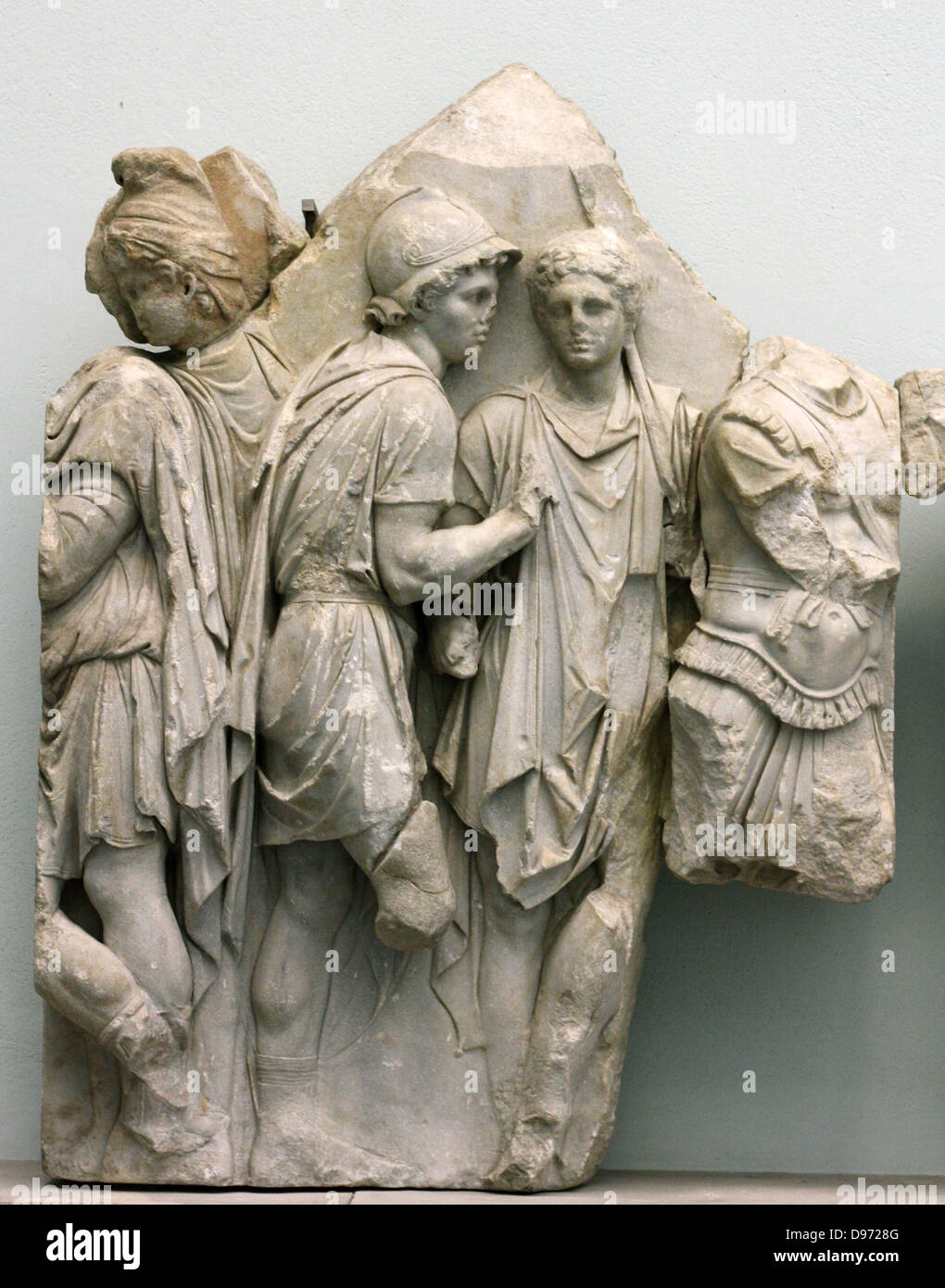 Pergamum Altar in the Pergamum Museum in Berlin. It is a monumental ...