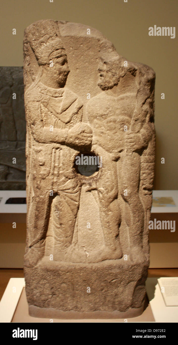 Basalt stele from commagene. This shows the commagenian king Antiochus ...