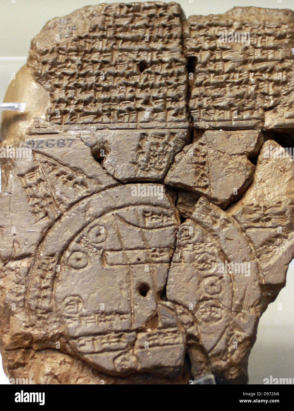 Map of the world. This celebrated map shows the world as a disc ...