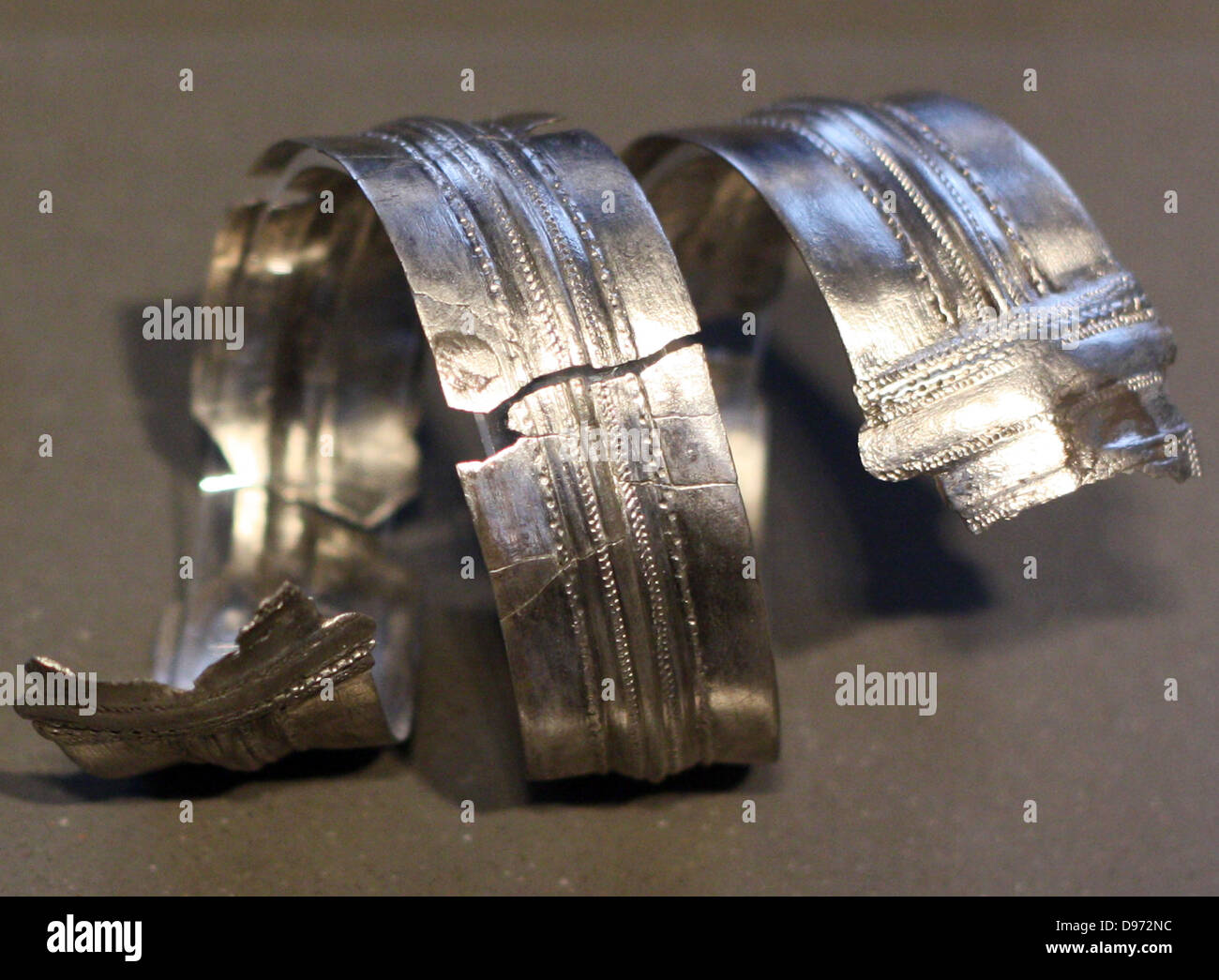 Grave goods from the Germanic cemetery Ring Bronze Stock Photo - Alamy