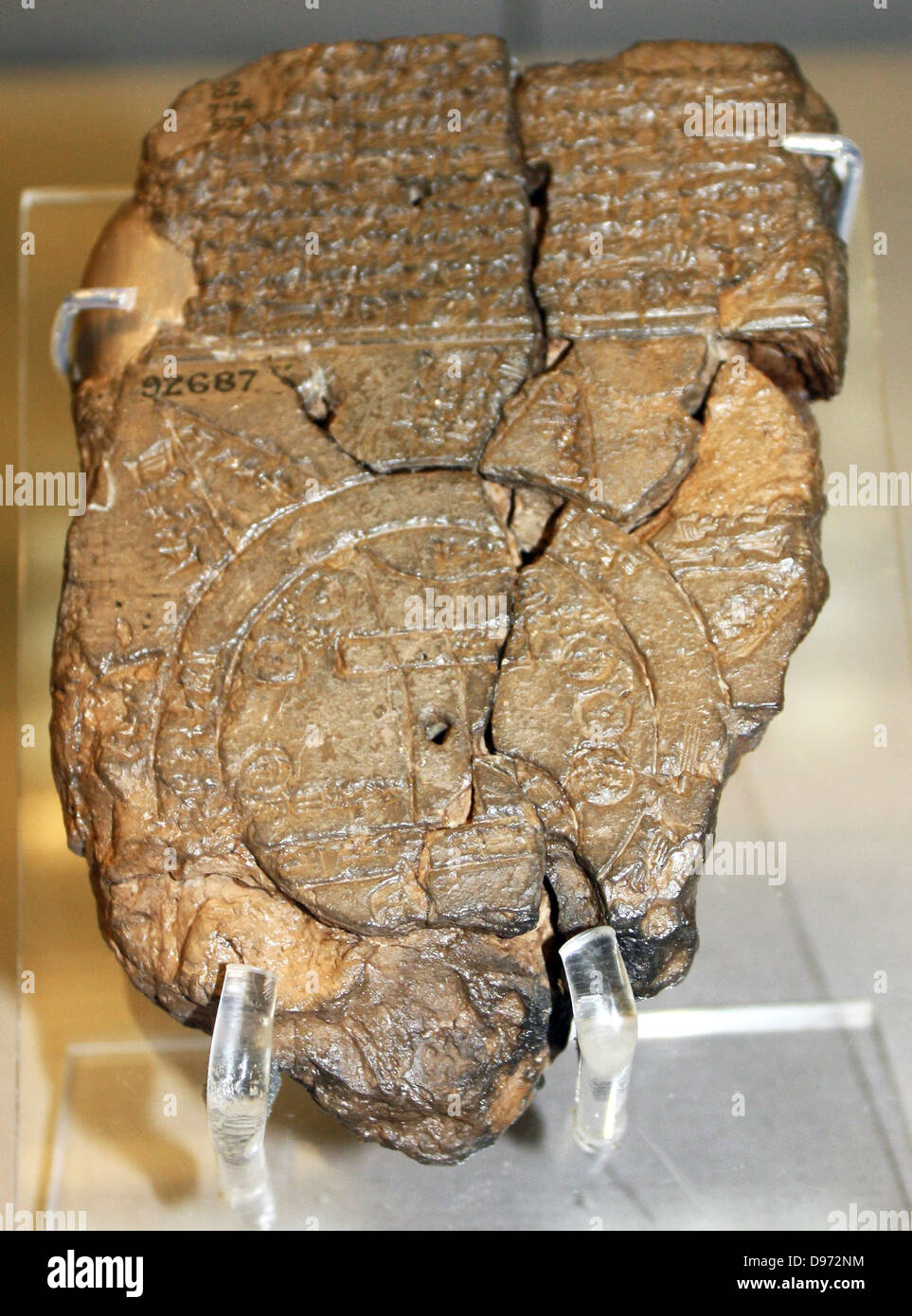 Map of the world. This celebrated map shows the world as a disc ...