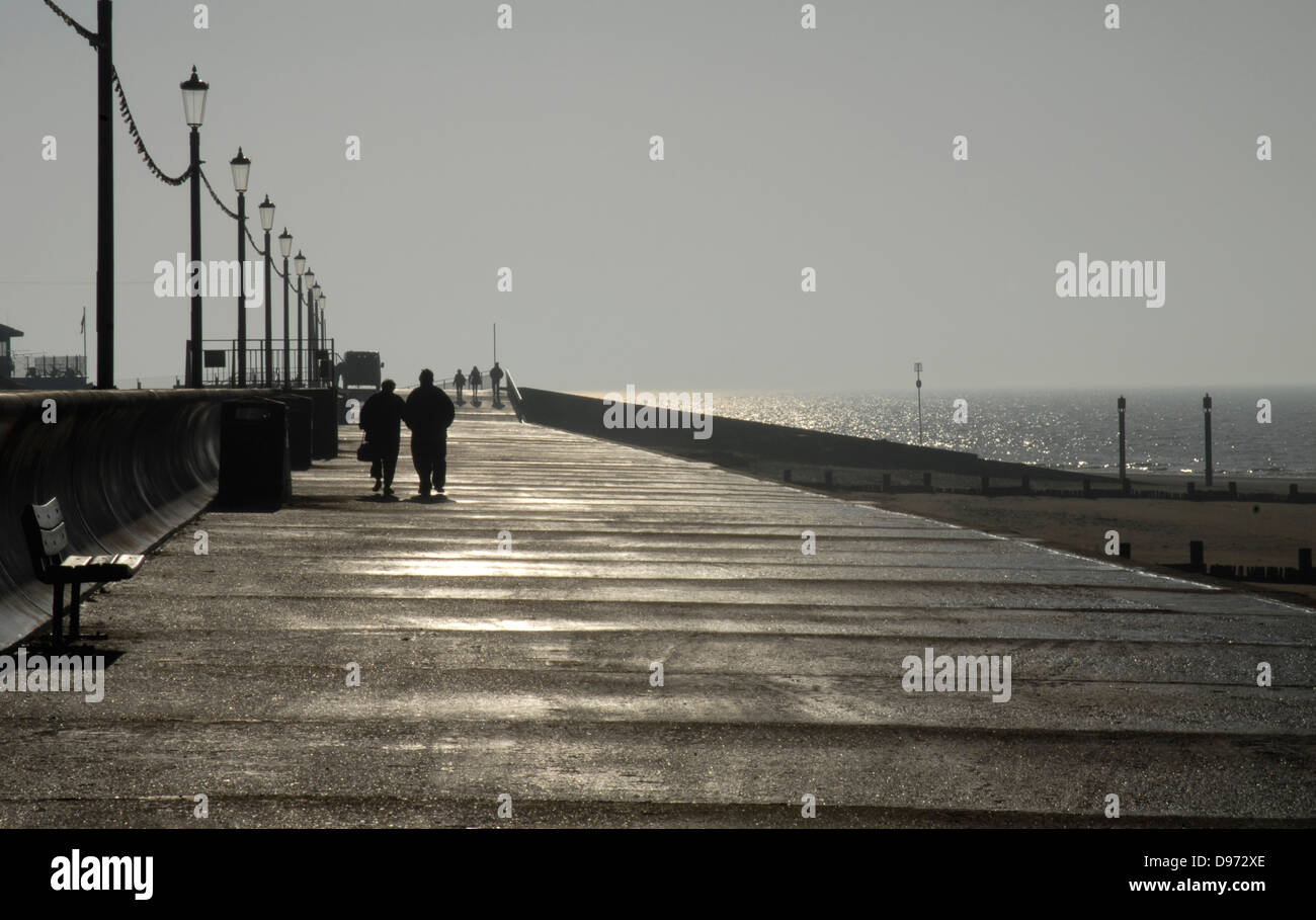 The promenade at Hunstanton on the Norfolk coast, uk Stock Photo - Alamy