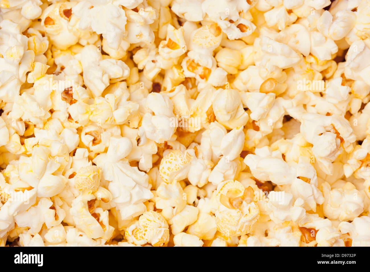 Crunchy white buttered popcorn that is salted Stock Photo - Alamy