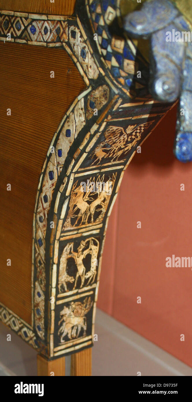 The Queen's Lyre. This lyre was found in the tomb of the Queen Puabi ...