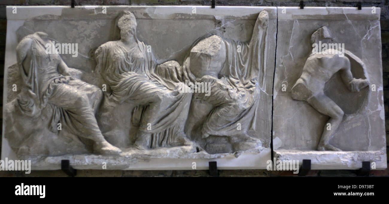 The Plaster Casts in the Stairway Hall South Wall In the 19th, and ...