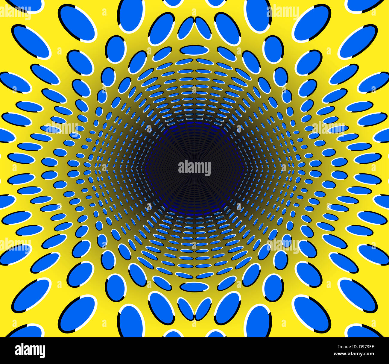 Abstract Design With Geometric Shapes Optical Illusion Illustration ...