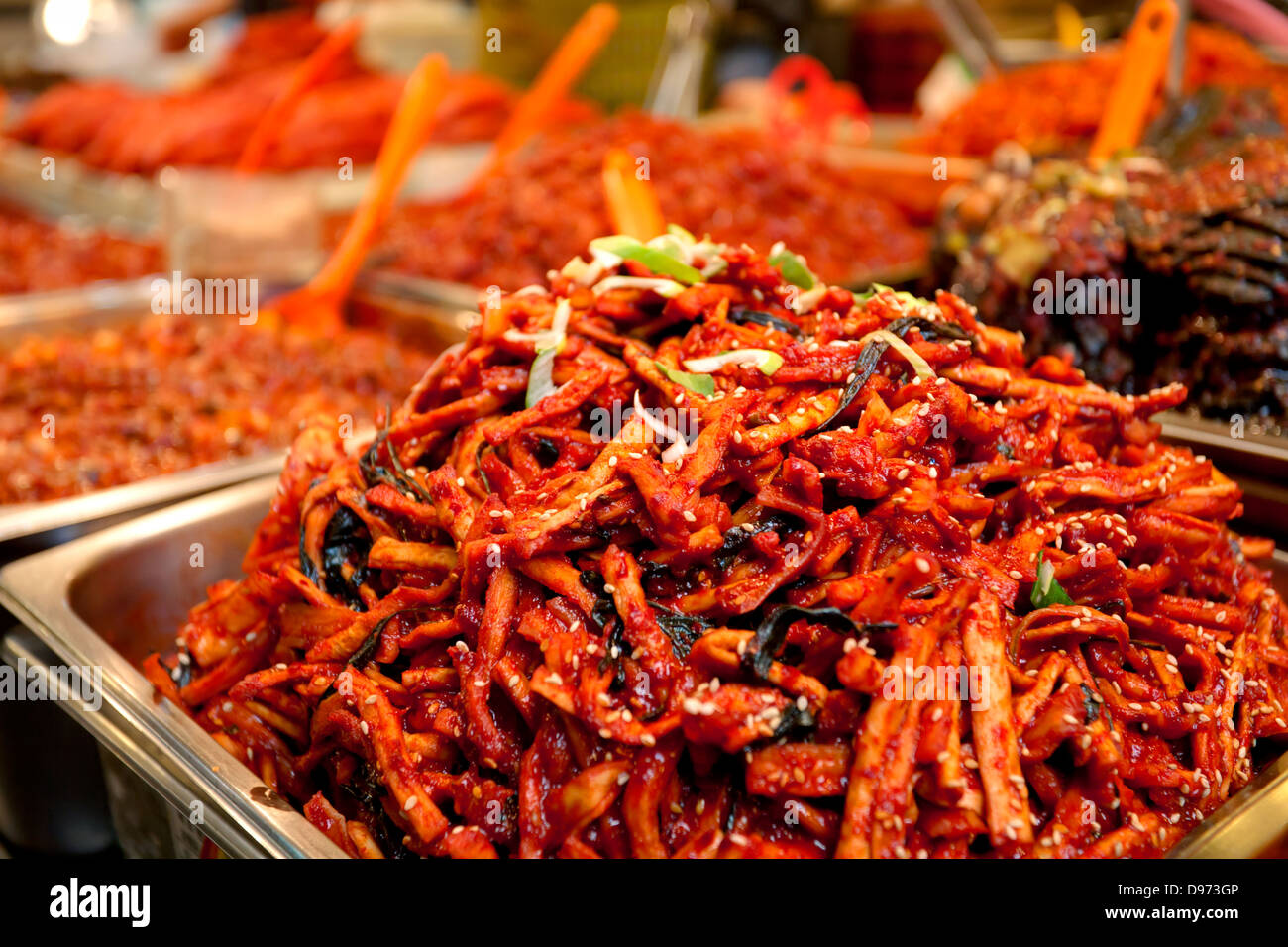 Spicy Korean Kimchee Stock Photo - Alamy